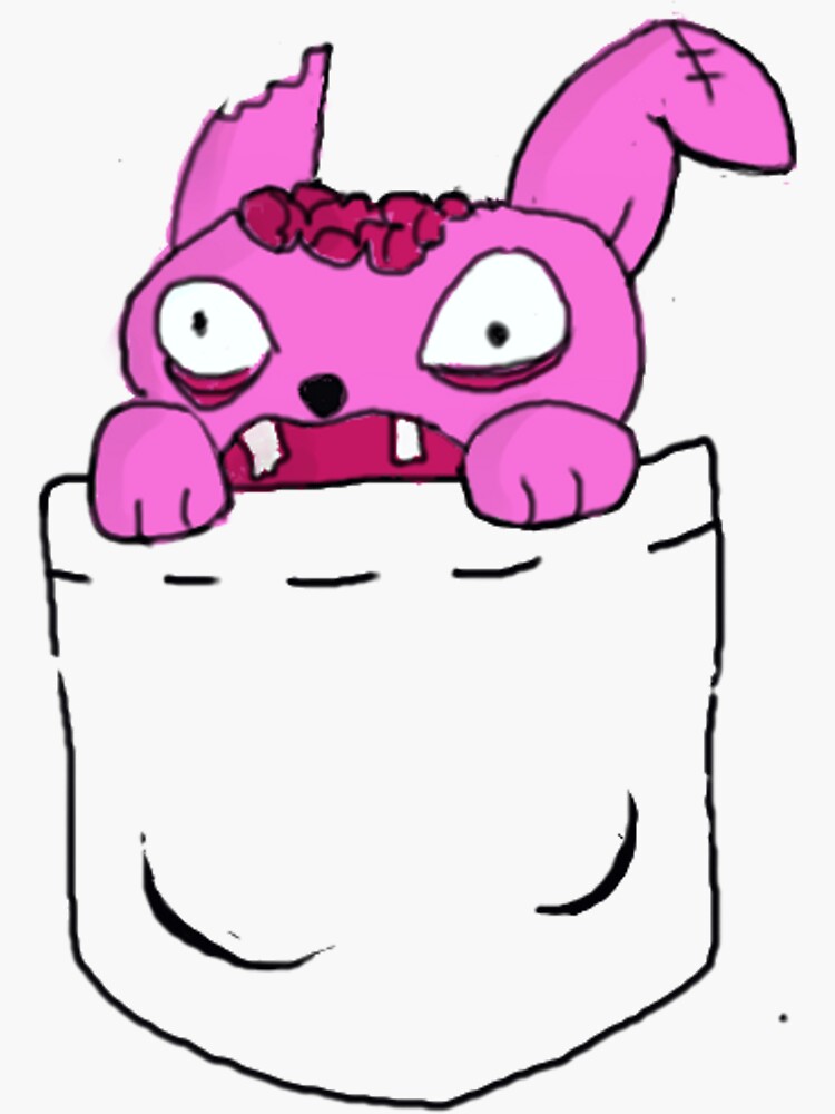 "Zombie Rabbit" Sticker by OneWeirdDude | Redbubble