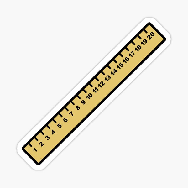 Ruler Stickers | Redbubble