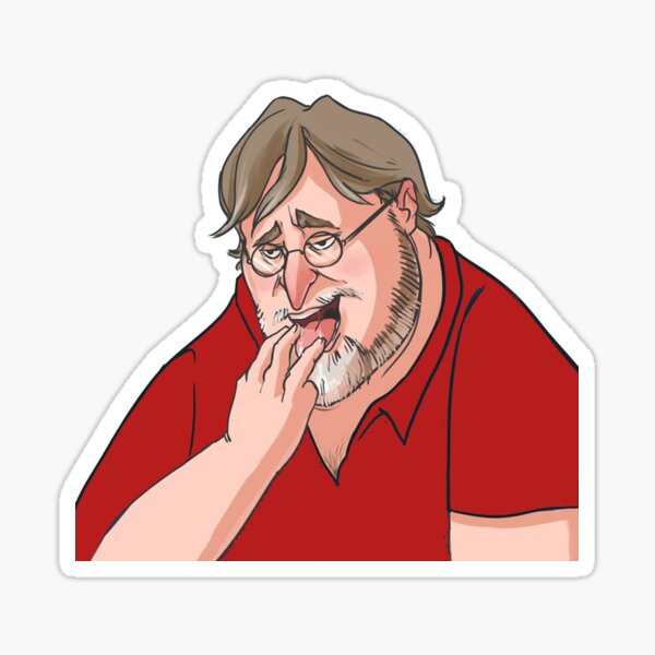 "Gaben" Sticker for Sale by levienb | Redbubble