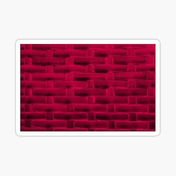 "Glowing Red Brickface" Sticker for Sale by Happyhead64 | Redbubble