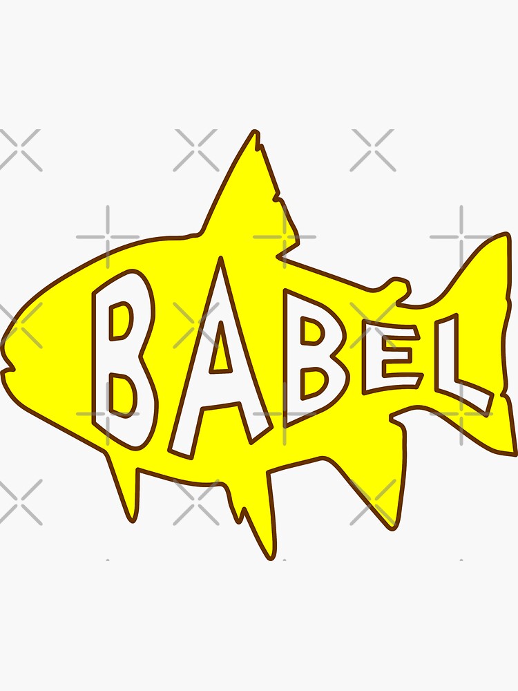 "Fish of Babel " Sticker for Sale by callmeberty | Redbubble