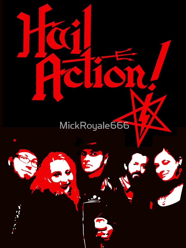 "Hail Action Band Photo" Sticker by MickRoyale666 | Redbubble
