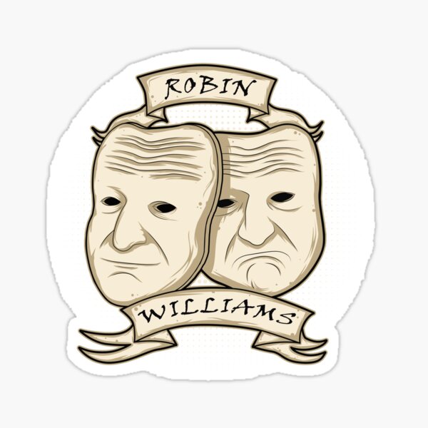 "Robin Williams-actor" Sticker for Sale by newcris | Redbubble