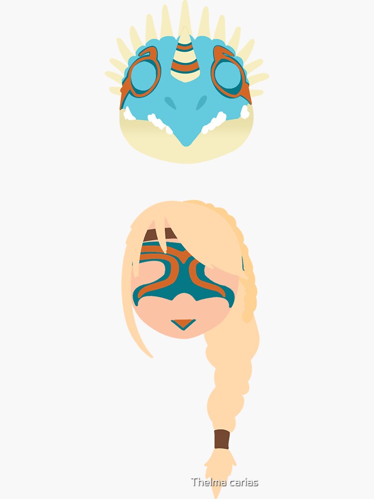 "Astrid and Stormfly" Sticker for Sale by Thelma carias | Redbubble