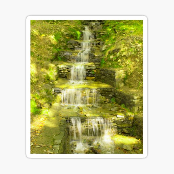 "Fairytale Cascade " Sticker for Sale by MarionsArt | Redbubble
