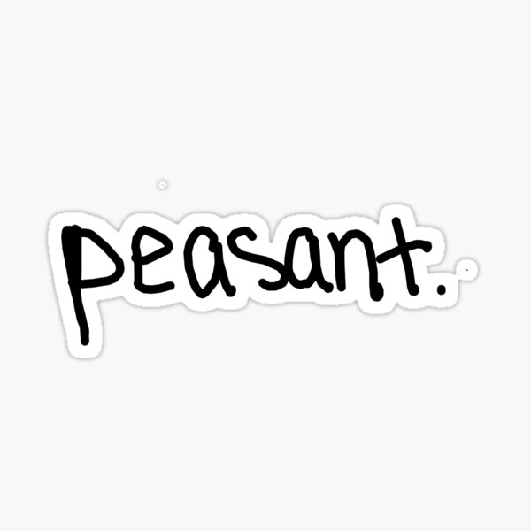 Peasant Stickers | Redbubble