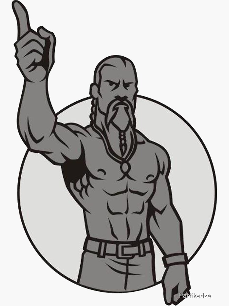 "Techno Viking" Sticker for Sale by Patrikadze | Redbubble