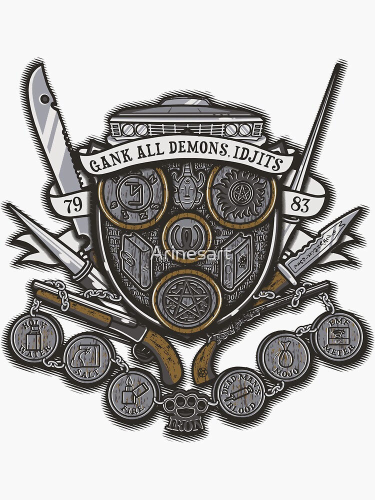 "Winchester's Crest" Sticker for Sale by Arinesart | Redbubble