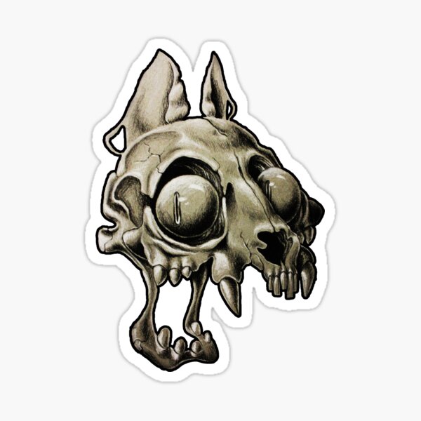 "Cat Skull" Sticker for Sale by Felixabc | Redbubble