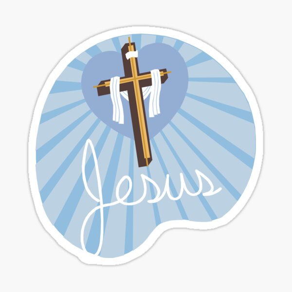 "Jesus" Sticker for Sale by creativecm | Redbubble