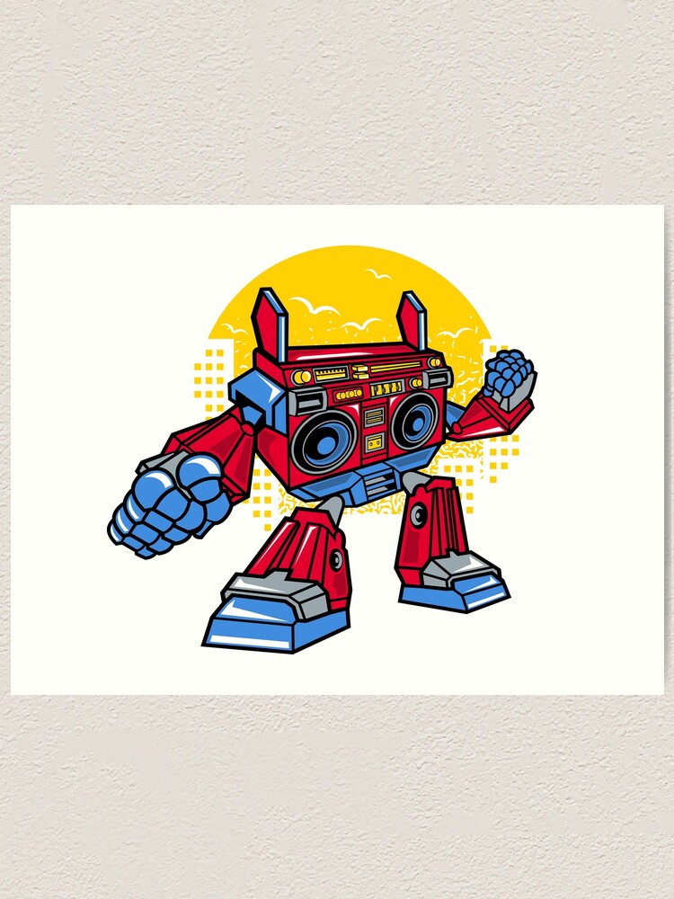 "Boombox Robot Cartoon " Art Print for Sale by masum8282 | Redbubble