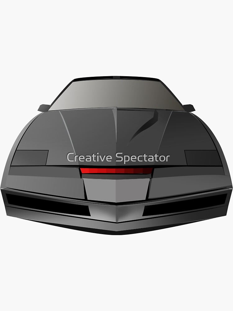 "Knight Rider KITT Car " Sticker for Sale by Creative Spectator | Redbubble