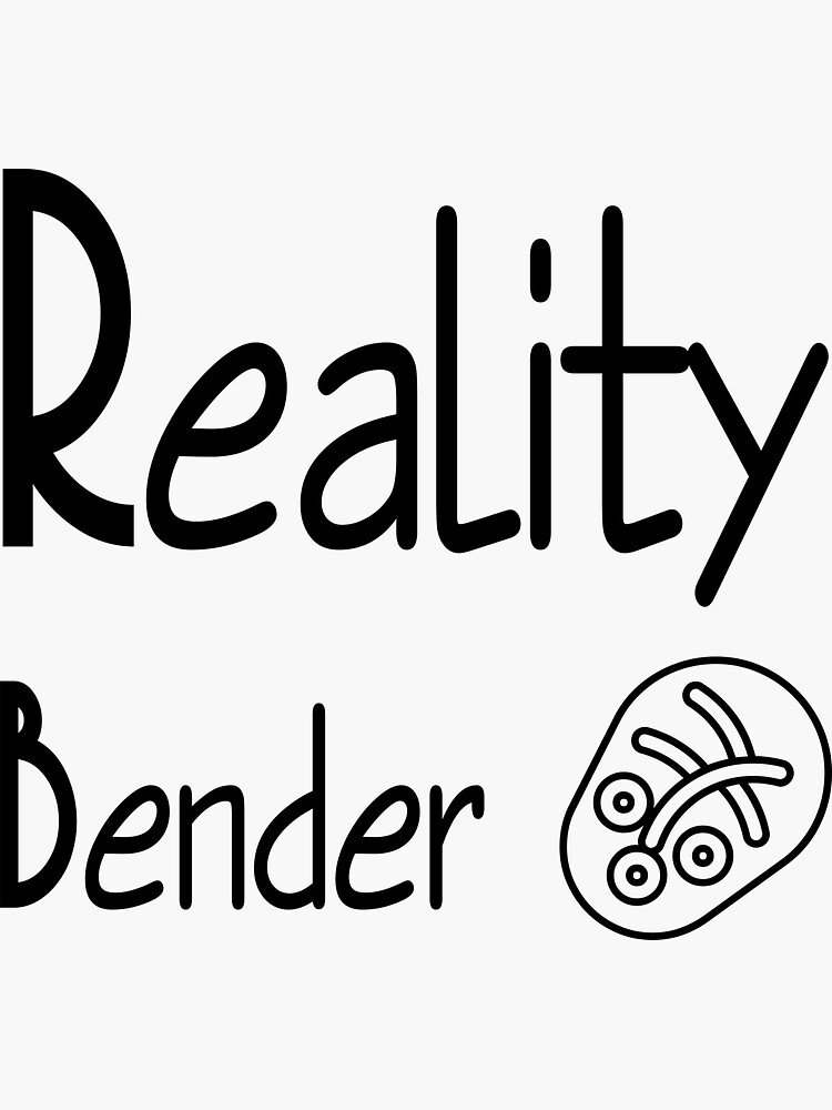 "reality bender" Sticker for Sale by Artsanity | Redbubble
