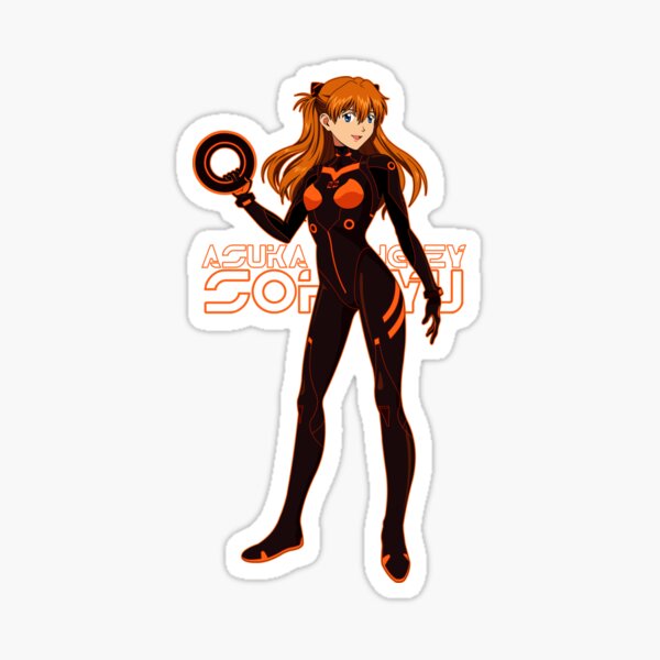 "02 Asuka" Sticker for Sale by GoldenLegend | Redbubble