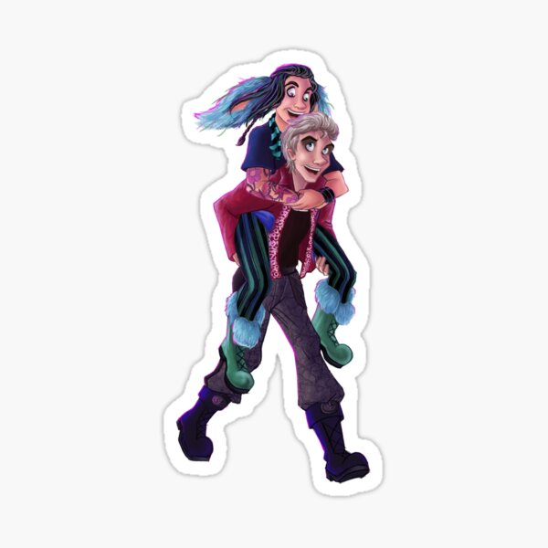 "Piggyback Ride" Sticker for Sale by mishydraws | Redbubble