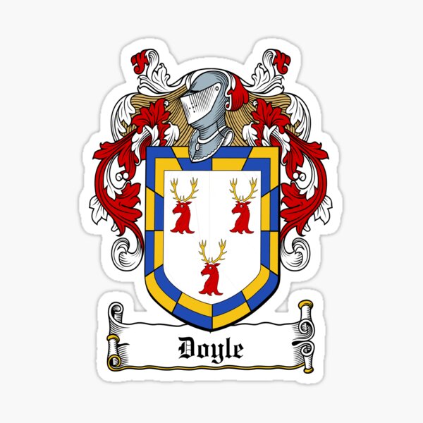"Doyle (Wicklow)" Sticker for Sale by HaroldHeraldry | Redbubble