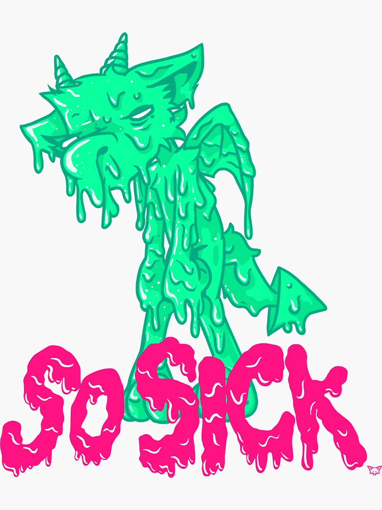 "SO SICK" Sticker by FoxBoy | Redbubble