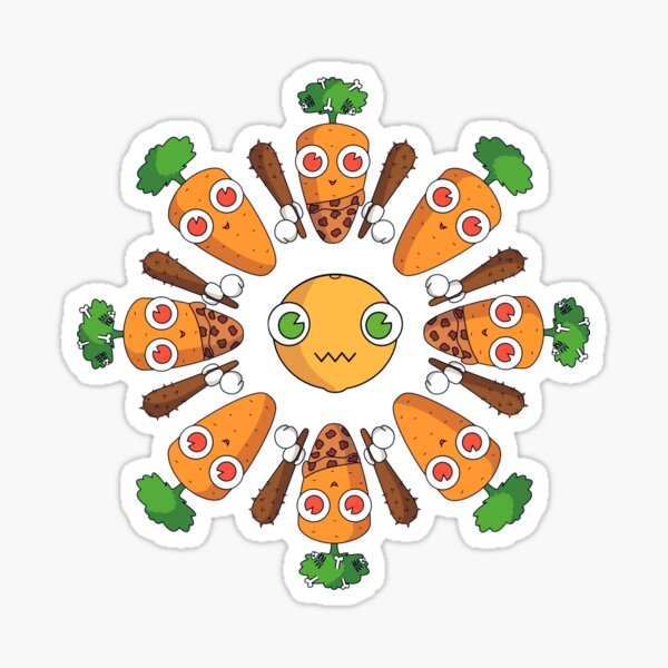 "Happy Carrots Dance" Sticker for Sale by lomomolo | Redbubble
