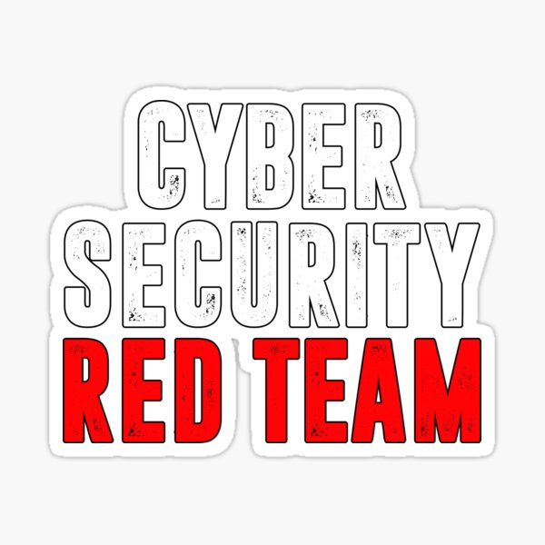 "Cyber Security Red Team" Sticker for Sale by BiagioDeFranco | Redbubble
