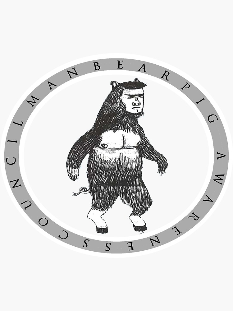 "ManBearPig Awareness Council" Sticker for Sale by RobbyP | Redbubble