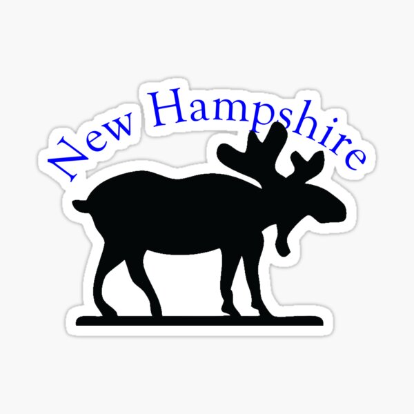 "New Hampshire Moose" Sticker for Sale by pjwuebker | Redbubble