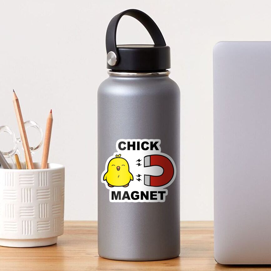 "Chick Magnet" Sticker by AmazingVision | Redbubble