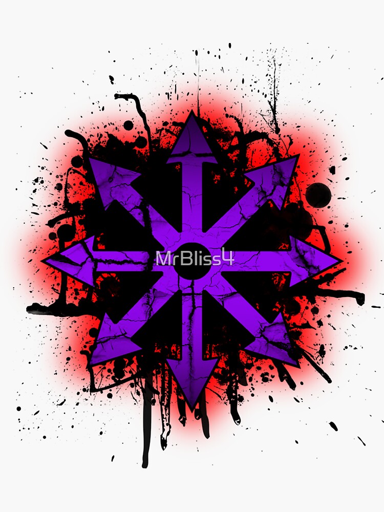 "Choas symbol 1" Sticker for Sale by MrBliss4 | Redbubble