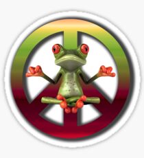 Peace Frog Stickers | Redbubble