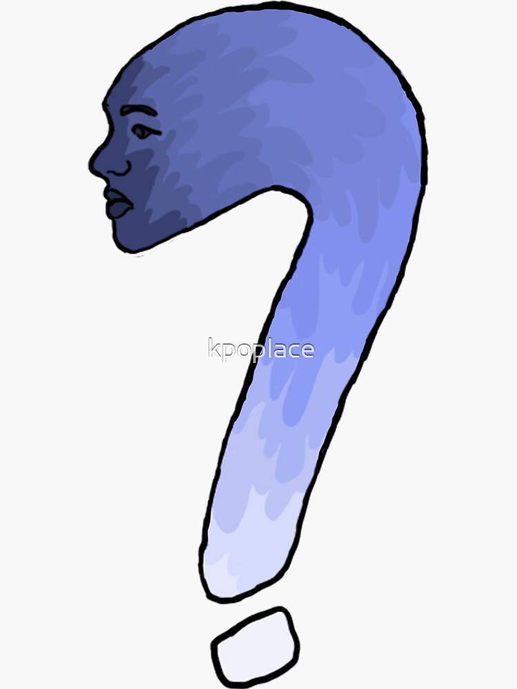 " Questionable Face" Sticker for Sale by kpoplace | Redbubble