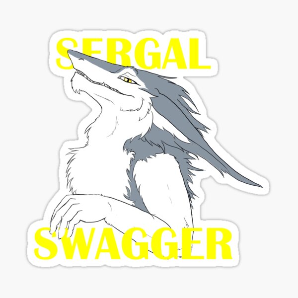 "Sergal Swagger" Sticker by OnyxArtStudios | Redbubble