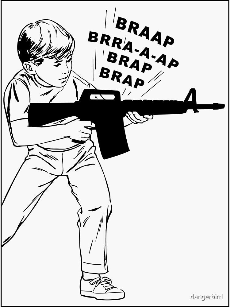 "Brap Brap Brap" Sticker for Sale by dangerbird | Redbubble