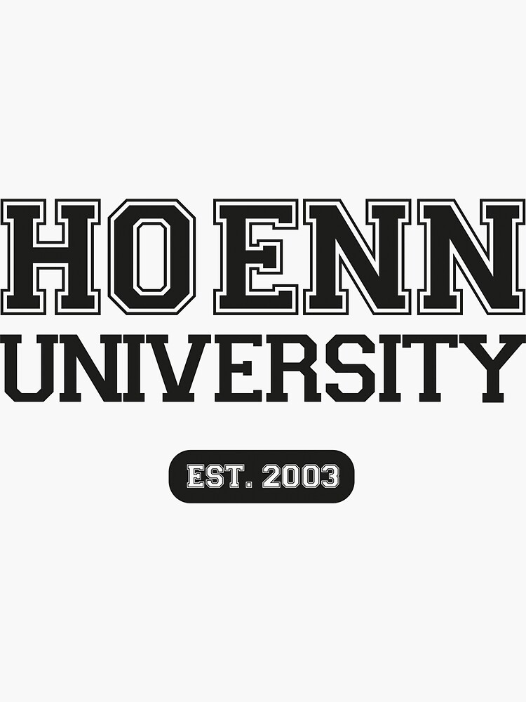 "Hoenn university" Sticker for Sale by eadingtonanne | Redbubble
