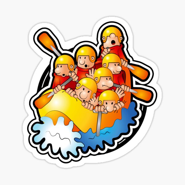 "89. Raft colour" Sticker by kayakcapers | Redbubble