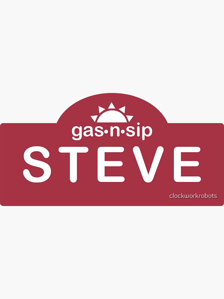 "Hello My Name Is Steve" Sticker for Sale by clockworkrobots | Redbubble