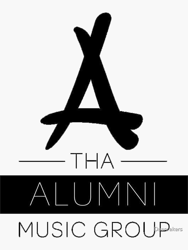 "Tha Alumni Music Group Logo (FIXED)" Sticker for Sale by Daanrekers ...