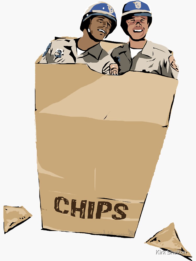 "CHIPS" Sticker for Sale by kirksucks | Redbubble