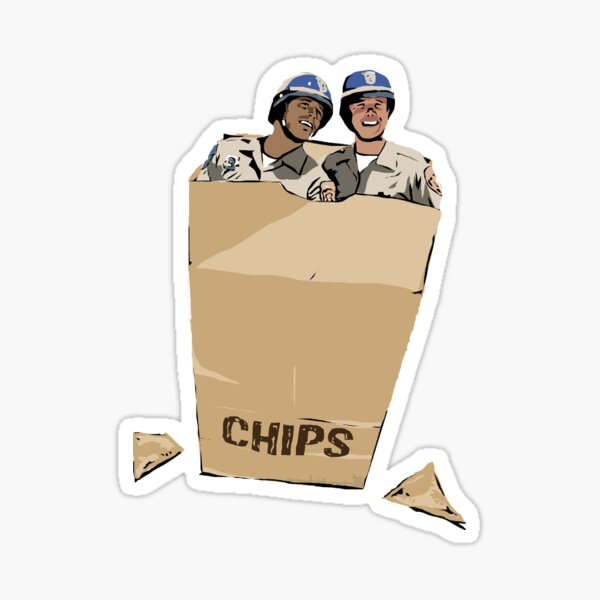 "CHIPS" Sticker for Sale by kirksucks | Redbubble