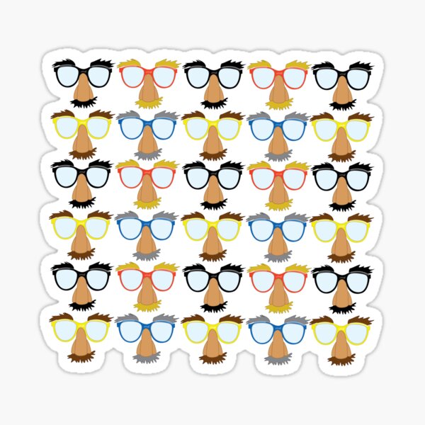 "Goofy Glasses" Sticker by MeganCobain | Redbubble