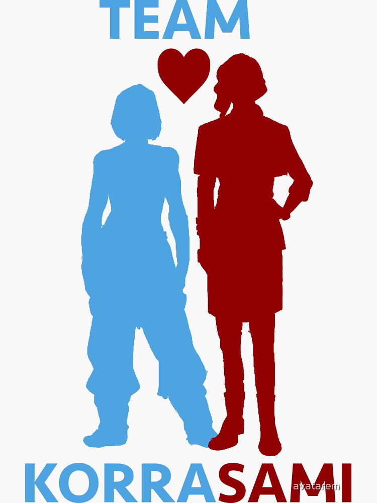 "team korrasami" Sticker for Sale by avatarem | Redbubble