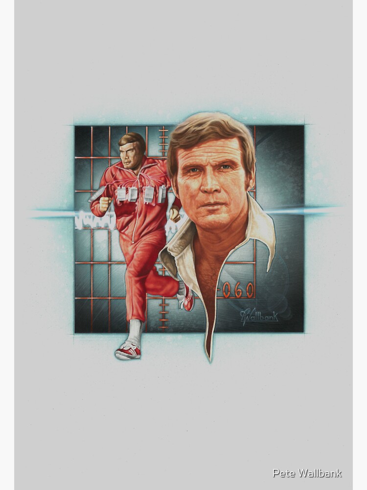 "The Bionic Man!" Sticker by PeteWallbank | Redbubble