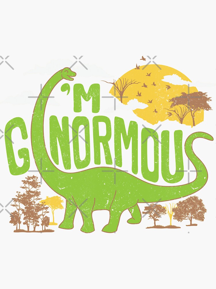 "Ginormous" Sticker for Sale by freeagent08 | Redbubble