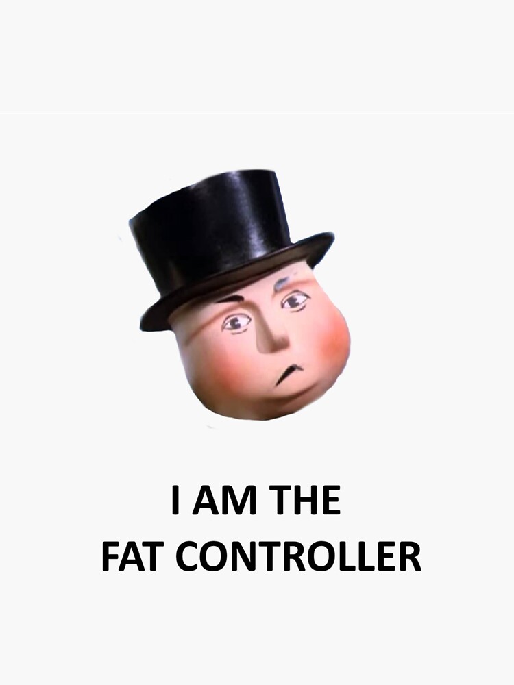 "Fat controller" Sticker for Sale by Sinkodemayo | Redbubble