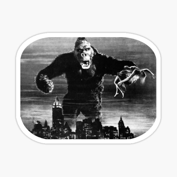"King Kong" Sticker for Sale by heroian | Redbubble