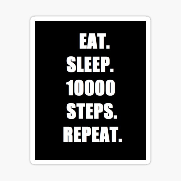 "10k steps" Sticker for Sale by Thundertouch | Redbubble