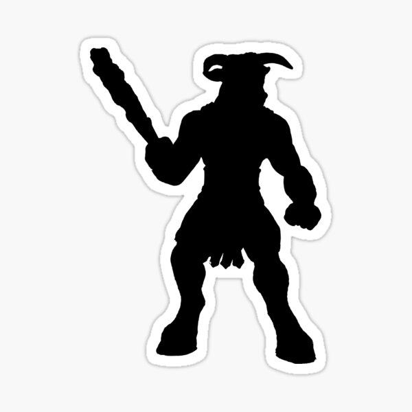 "Minotaur" Sticker for Sale by Smaragdas | Redbubble