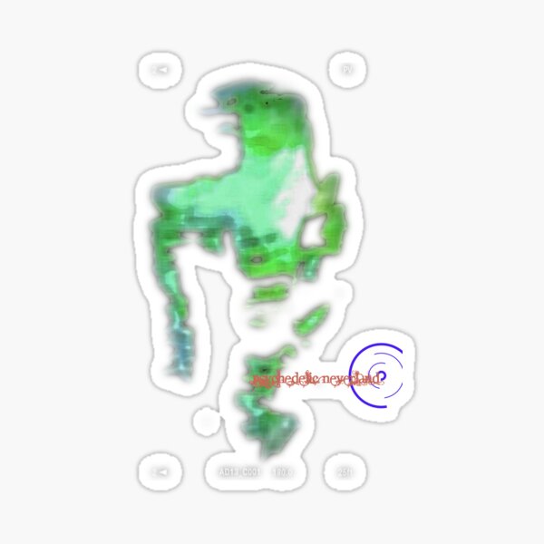 "Psychedelic NeverLand: Tha Green Goop" Sticker for Sale by chadderbox ...