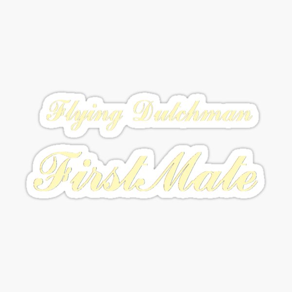 "Flying Dutchman First mate" Sticker by Radwulf | Redbubble