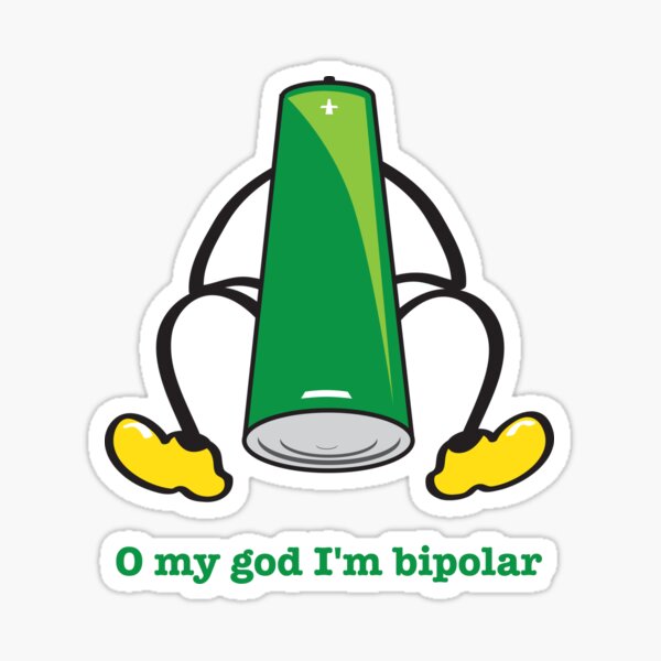 "Bipolar" Sticker for Sale by Nostromo71 | Redbubble