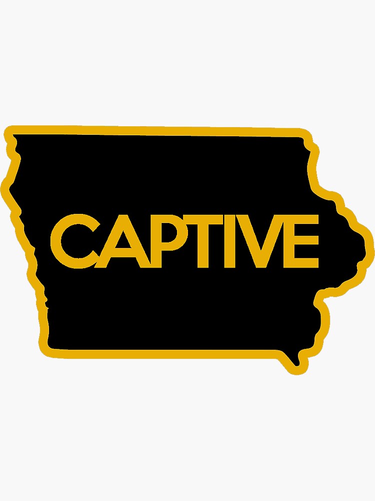 "Iowa Captive " Sticker for Sale by mindofstate | Redbubble