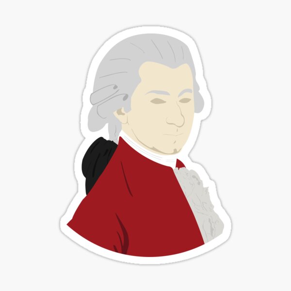 Wolfgang Amadeus Mozart Stickers | Redbubble